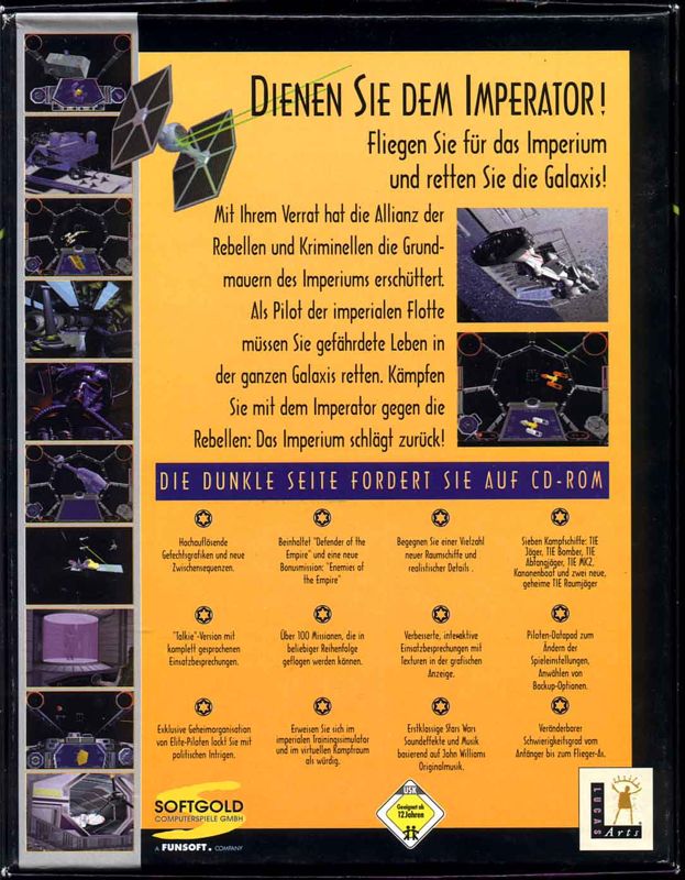 Star Wars: TIE Fighter - Collector's CD-ROM cover or packaging material ...