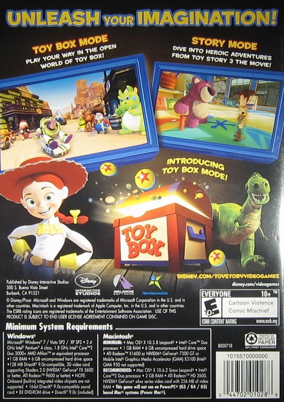 Disney•Pixar Toy Story 3 cover or packaging material - MobyGames