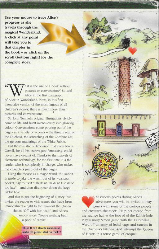 Alice in Wonderland cover or packaging material - MobyGames