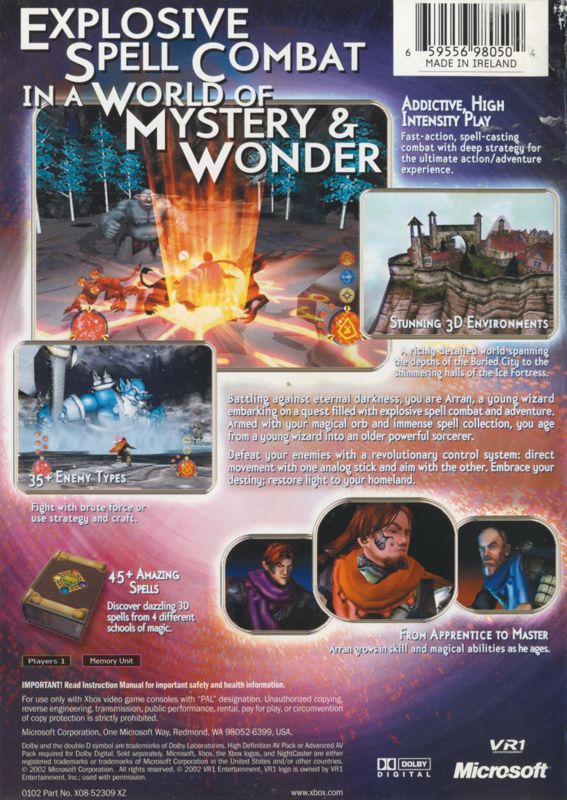 Nightcaster: Defeat the Darkness cover or packaging material - MobyGames