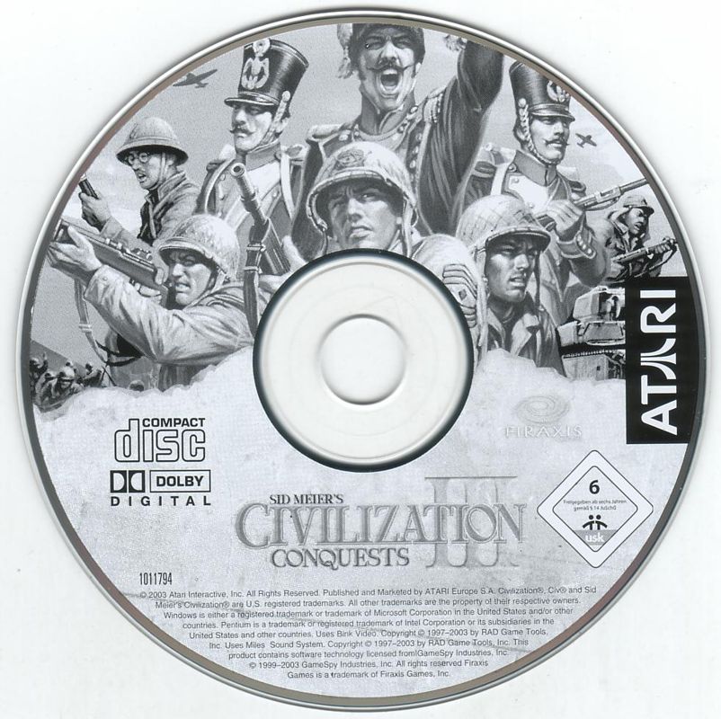 Sid Meier's Civilization III: Conquests cover or packaging material ...