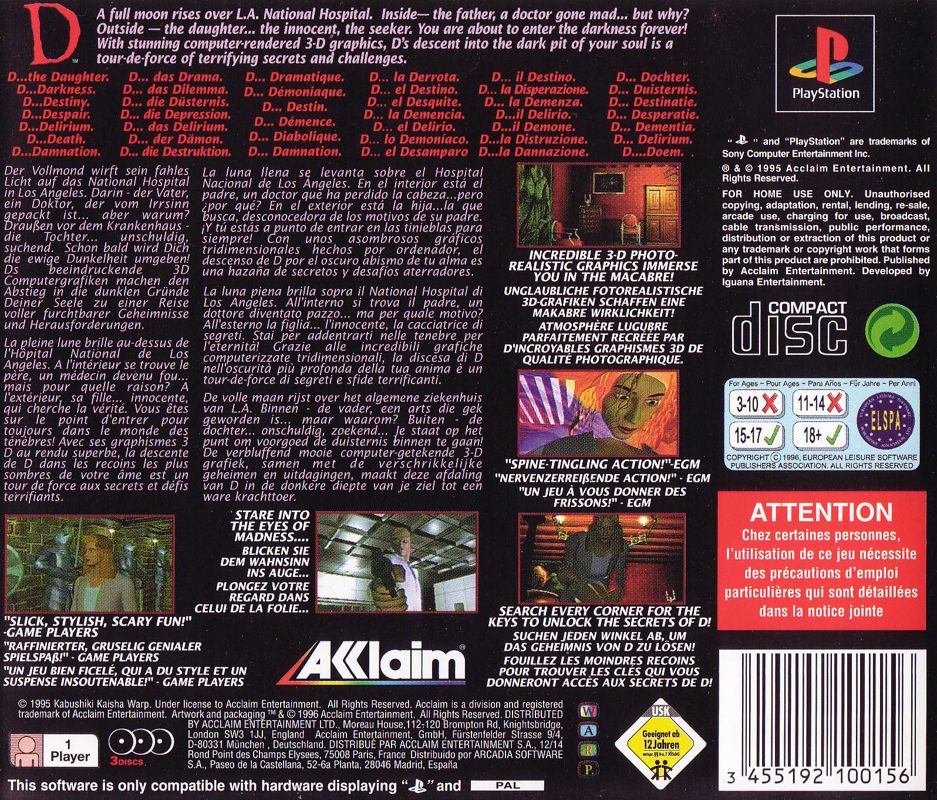 D cover or packaging material - MobyGames