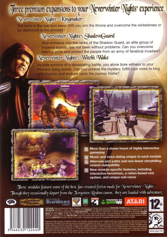 Neverwinter Nights: Kingmaker cover or packaging material - MobyGames