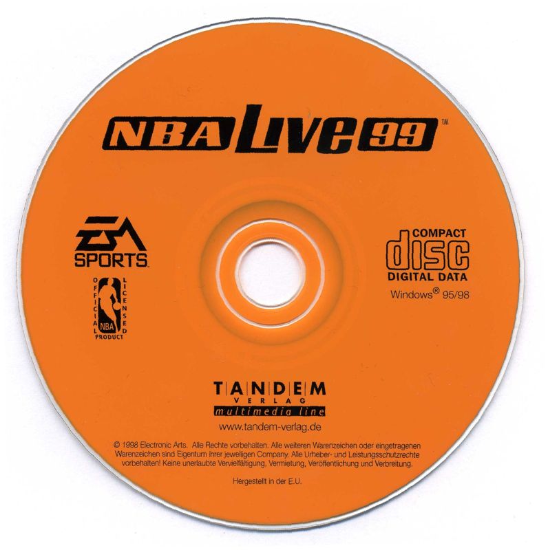 NBA Live 99 cover or packaging material - MobyGames