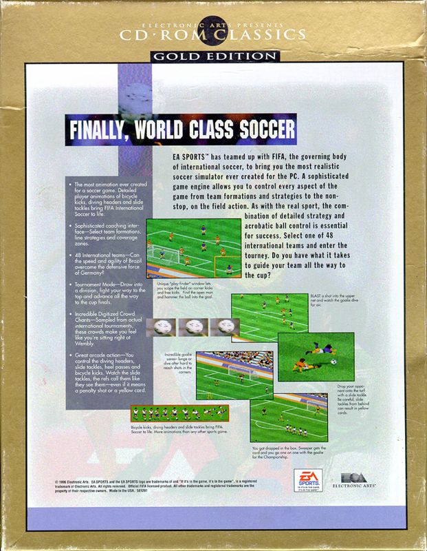 FIFA International Soccer cover or packaging material - MobyGames