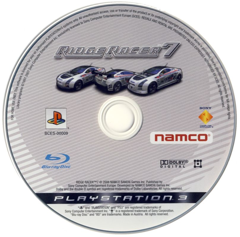 Ridge Racer 7 cover or packaging material - MobyGames