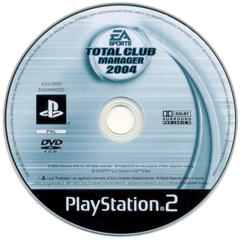Total Club Manager 2004 cover or packaging material - MobyGames