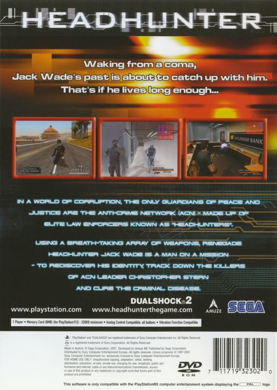 Headhunter cover or packaging material - MobyGames