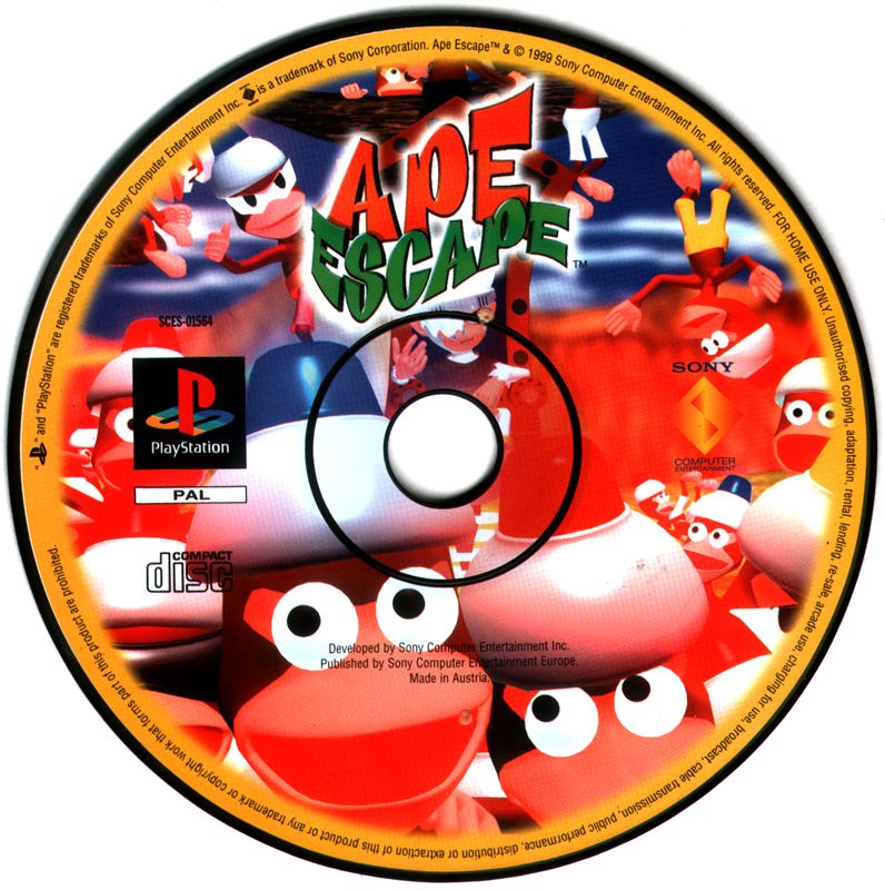 Ape Escape cover or packaging material - MobyGames