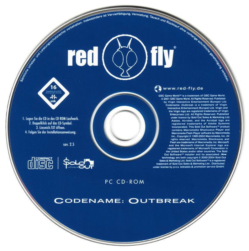Codename: Outbreak cover or packaging material - MobyGames