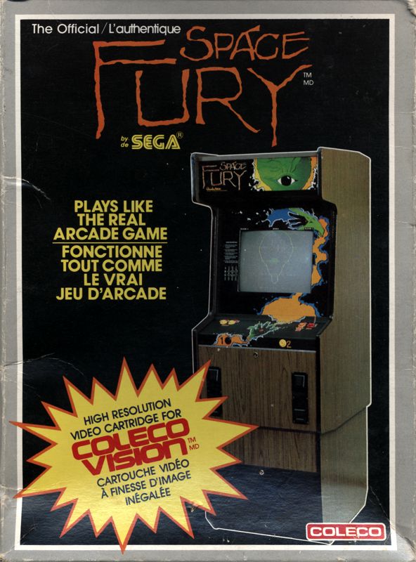 Space Fury cover or packaging material - MobyGames
