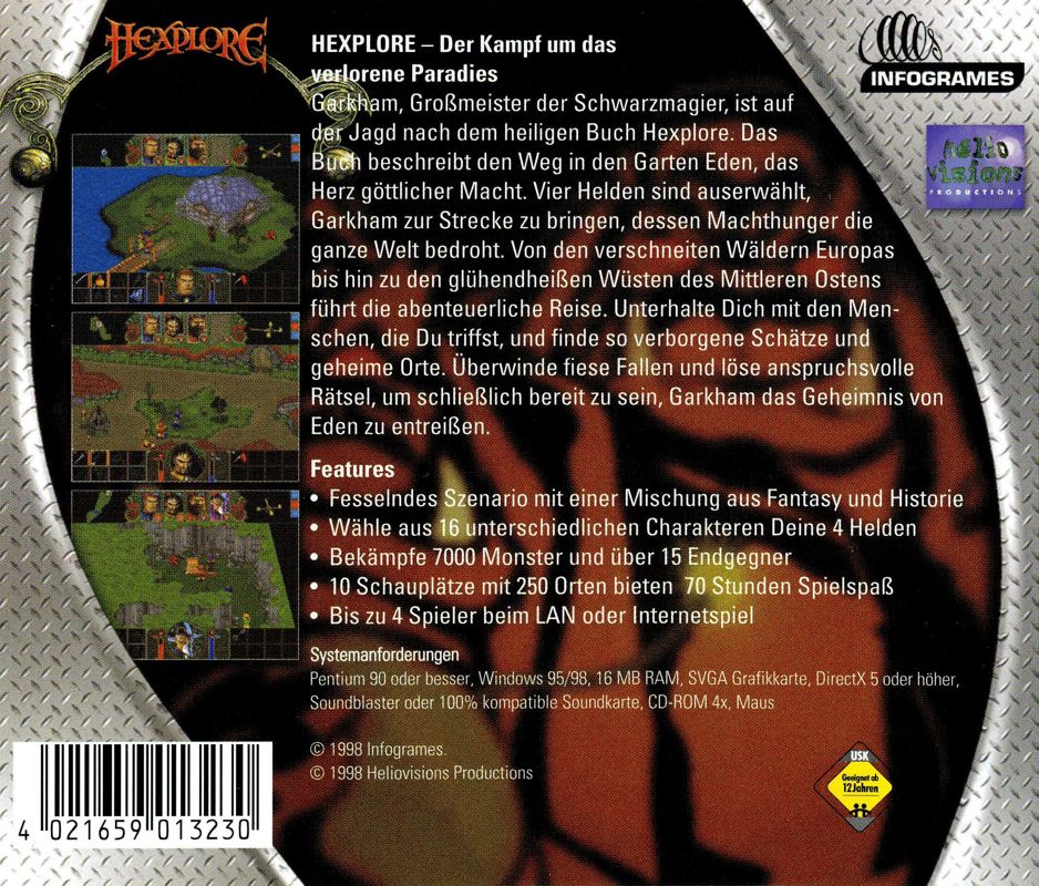 Hexplore cover or packaging material - MobyGames