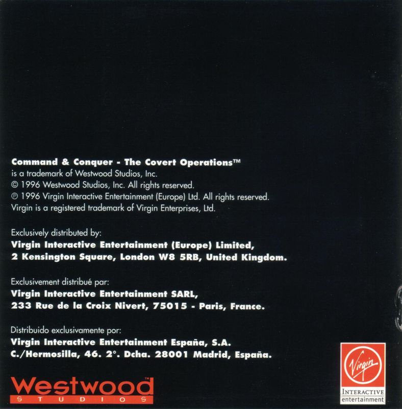 Command & Conquer: The Covert Operations cover or packaging material ...