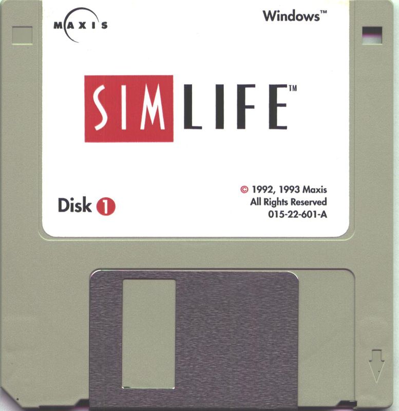 SimLife cover or packaging material - MobyGames