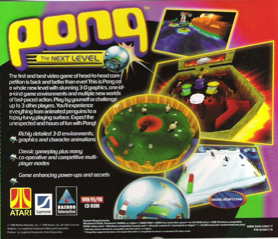 Pong: The Next Level cover or packaging material - MobyGames