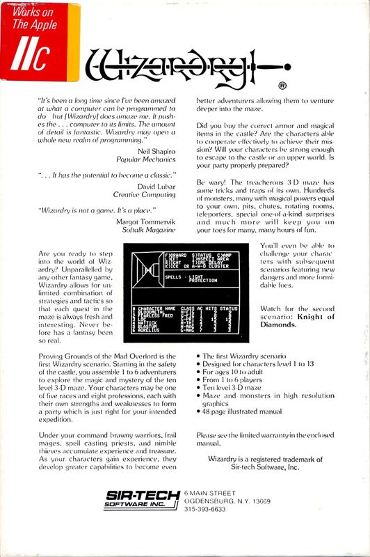 Wizardry: Proving Grounds of the Mad Overlord cover or packaging ...