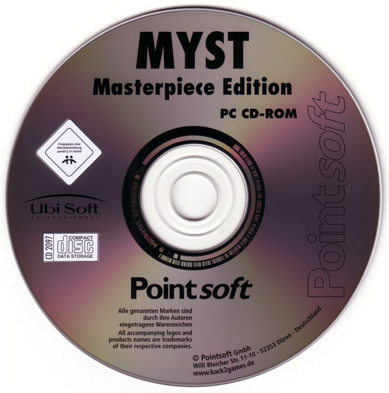 Myst: Masterpiece Edition cover or packaging material - MobyGames