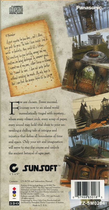 Myst cover or packaging material - MobyGames