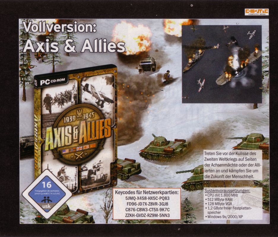 Axis & Allies cover or packaging material - MobyGames