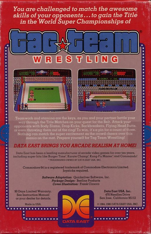 Tag Team Wrestling cover or packaging material - MobyGames