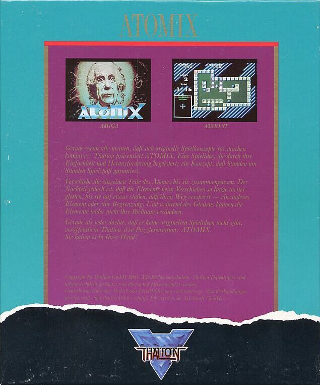 Atomix cover or packaging material - MobyGames