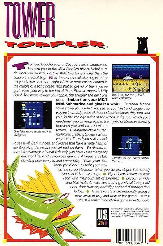 Tower Toppler cover or packaging material - MobyGames