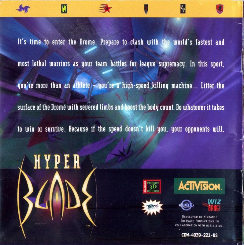 HyperBlade cover or packaging material - MobyGames