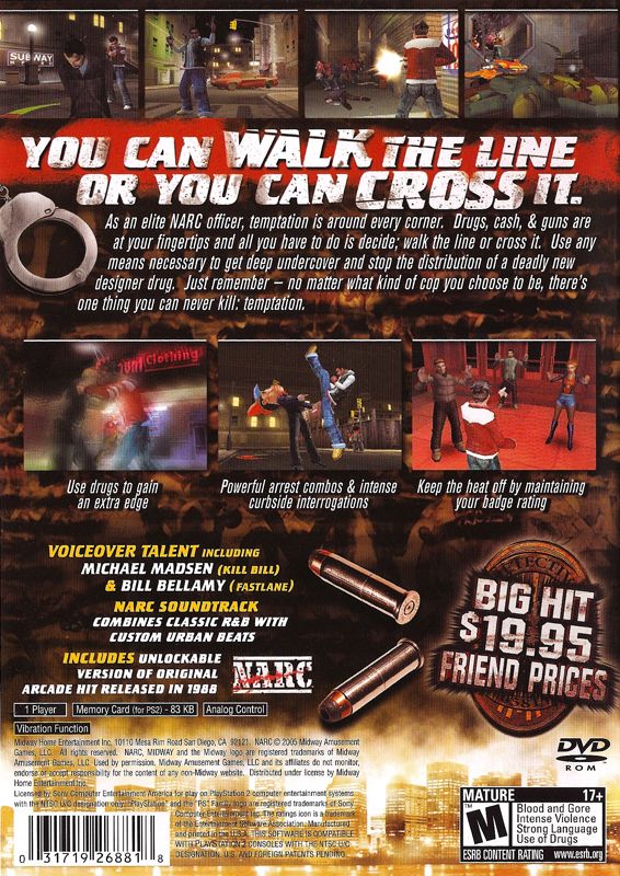 NARC cover or packaging material - MobyGames