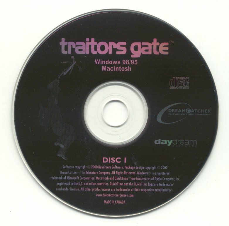 Traitors Gate cover or packaging material - MobyGames