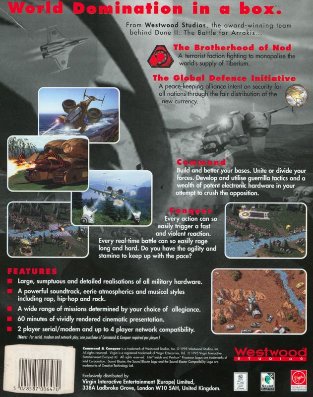 Command & Conquer + The Covert Operations cover or packaging material ...