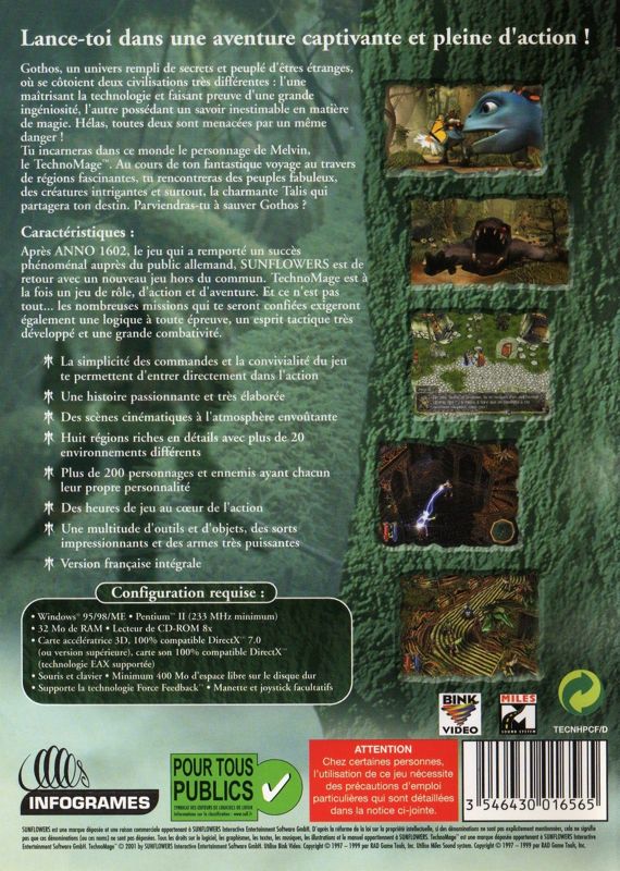 TechnoMage: Return of Eternity cover or packaging material - MobyGames