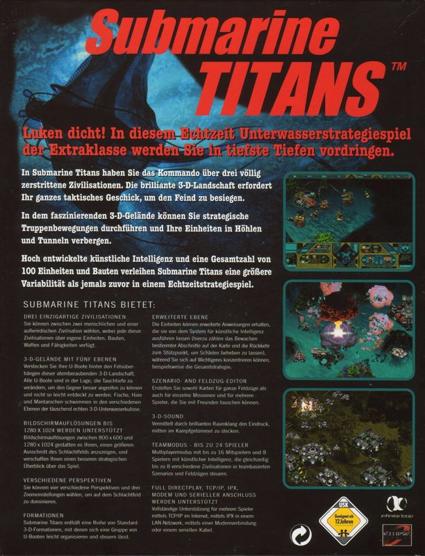 Submarine Titans cover or packaging material - MobyGames