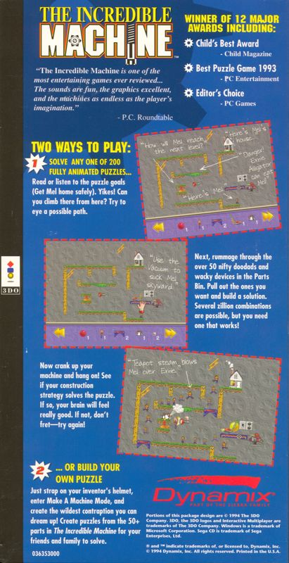 The Incredible Machine cover or packaging material - MobyGames