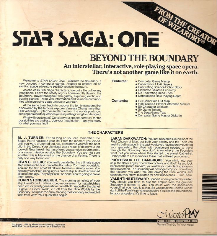 Star Saga: One - Beyond the Boundary cover or packaging material ...