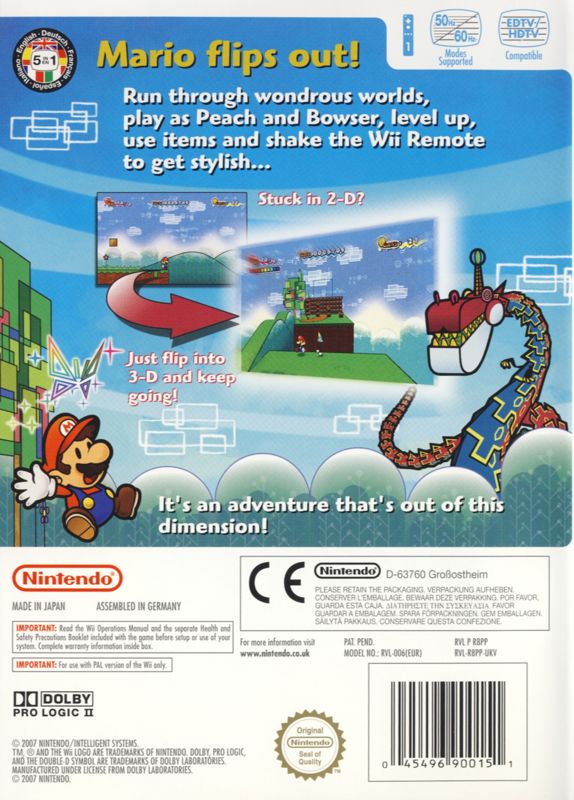 Super Paper Mario cover or packaging material - MobyGames