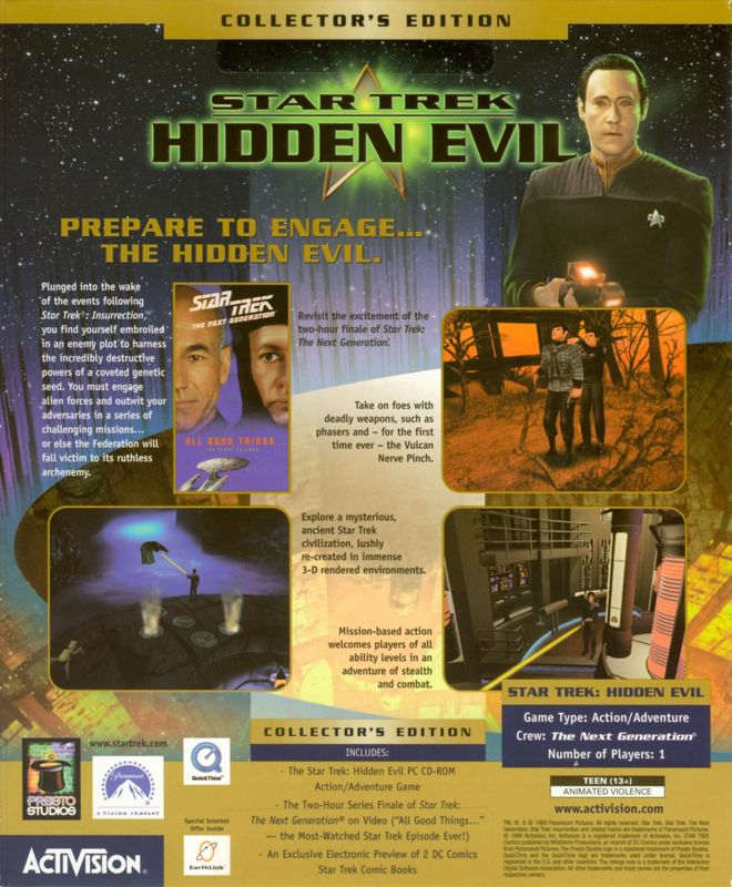 Star Trek: Hidden Evil (Collector's Edition) cover or packaging ...