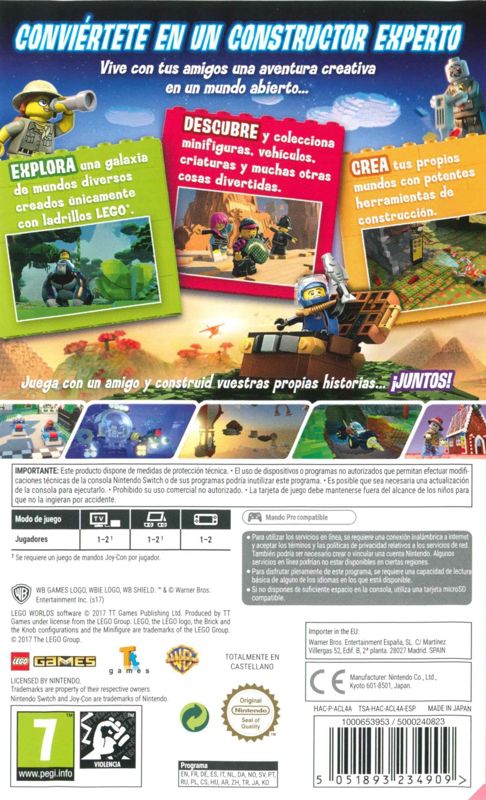 LEGO Worlds cover or packaging material - MobyGames