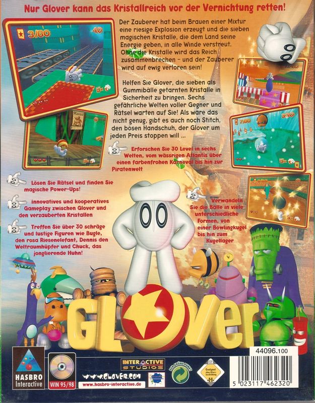 Glover cover or packaging material - MobyGames