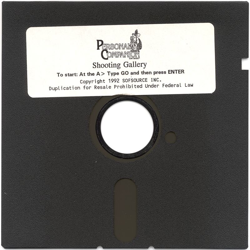 Shooting Gallery cover or packaging material - MobyGames