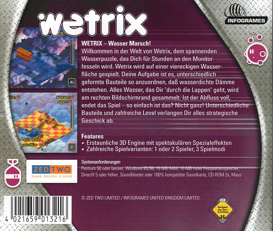 Wetrix cover or packaging material - MobyGames