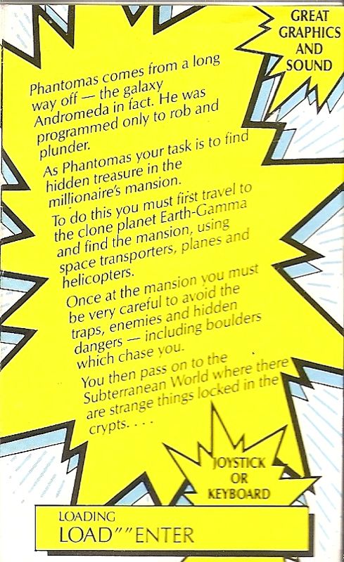 Phantomas cover or packaging material - MobyGames