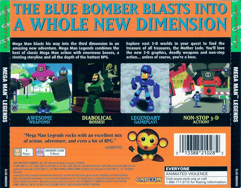 Mega Man Legends cover or packaging material - MobyGames