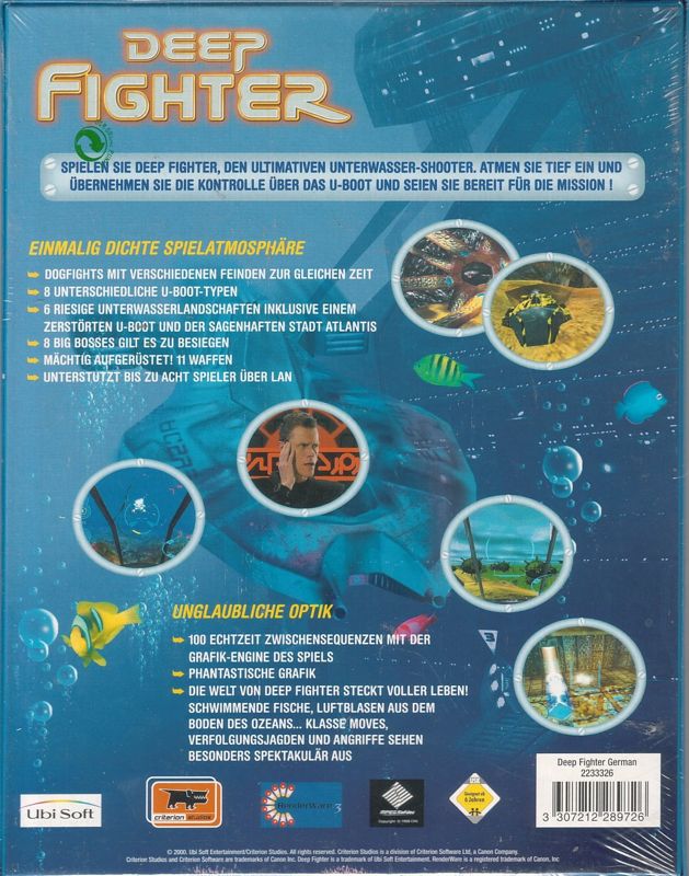 Deep Fighter cover or packaging material - MobyGames