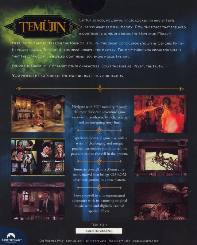 Temüjin cover or packaging material - MobyGames