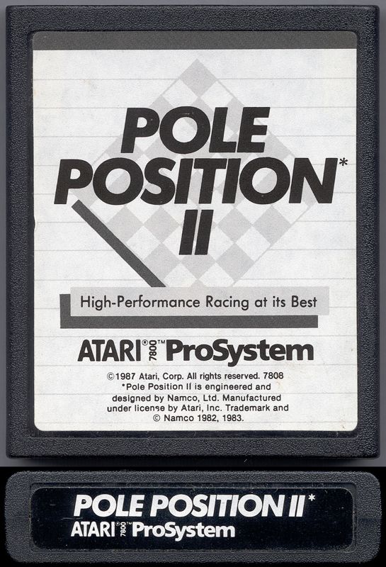 Pole Position II cover or packaging material - MobyGames