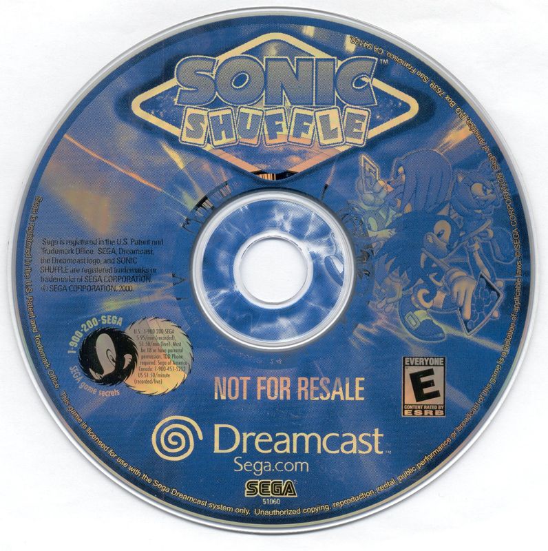 Sonic Shuffle cover or packaging material - MobyGames