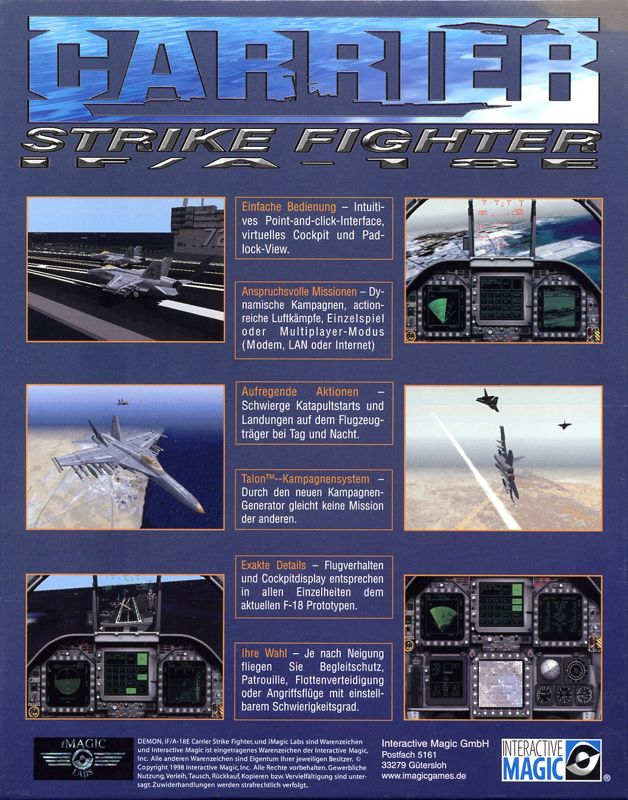 iF/A-18E Carrier Strike Fighter cover or packaging material - MobyGames