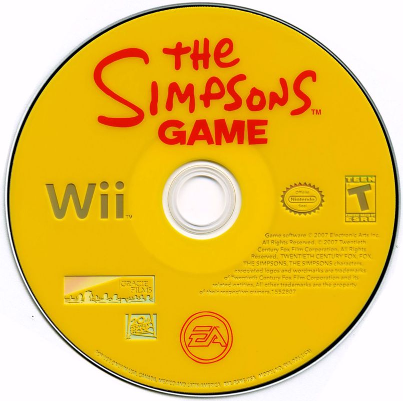 The Simpsons Game cover or packaging material - MobyGames