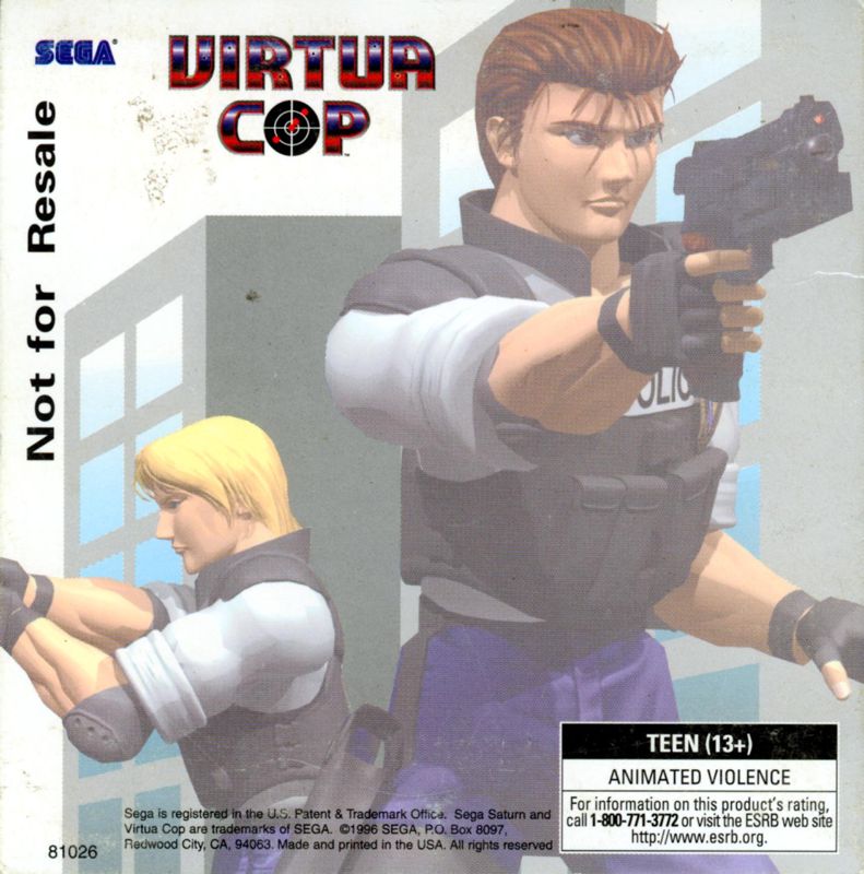 Virtua Cop cover or packaging material - MobyGames
