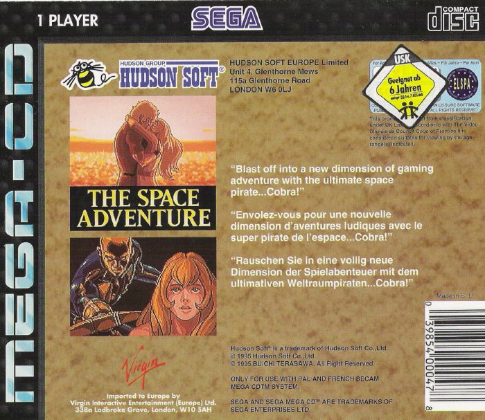 The Space Adventure cover or packaging material - MobyGames